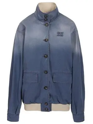 Miu Miu Washed Jacket - Multicolor