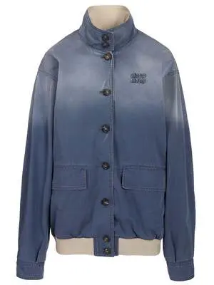 Miu Miu Washed Twill Jacket - Multicolor
