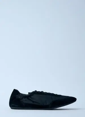 Prada Collapse Re-nylon And Suede Sneakers - Black