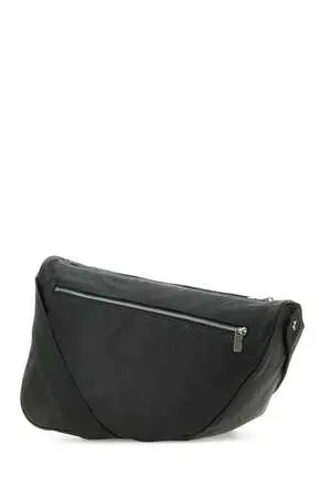 Burberry Slate Leather Large Shield Crossbody Bag