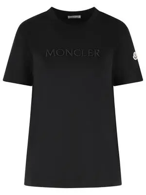 Moncler Cotton T-shirt - Black