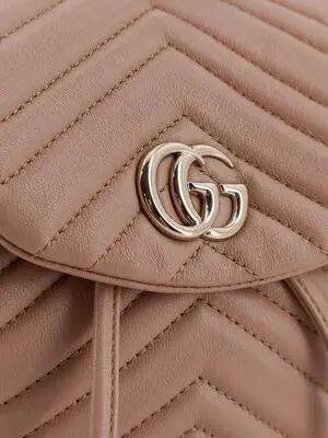 Gucci Mini Gg Marmont Leather Backpack