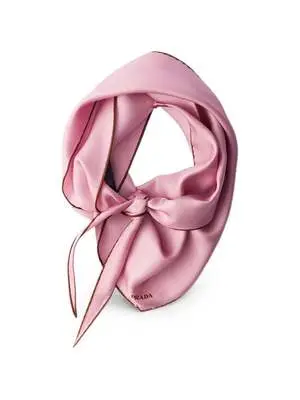 Prada Printed Twill Scarf - Multicolor