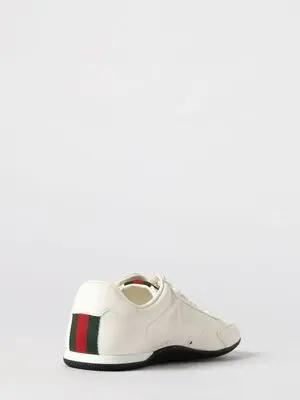 Gucci Shift Leather Sneakers - White