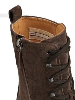 TOD'S High-laced Suede Chelsea Boots - Brown