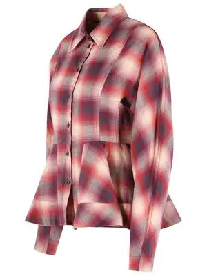 GANNI Cotton Checked Shirt