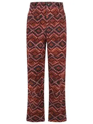 Dries Van Noten Pencks' Cotton Pants - Red
