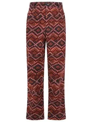 Dries Van Noten Pencks' Cotton Pants - Red