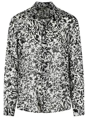 Dries Van Noten Carvies' Viscose Shirt - Black