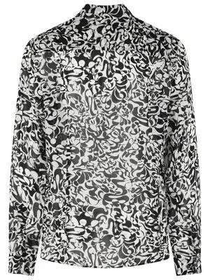 Dries Van Noten Carvies' Viscose Shirt - Black