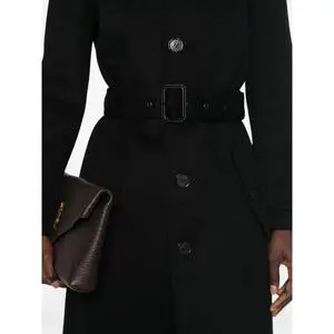 Saint Laurent Wool Single Breasted Coat