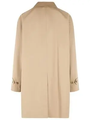 Burberry Camden' Midi' Beige Cotton Trench Coat