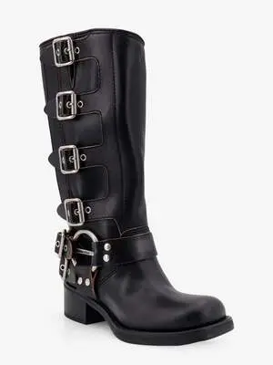Miu Miu Leather Boots - Multicolor