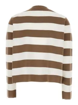 Max Mara Striped Wool Crewneck Sweater - Multicolor