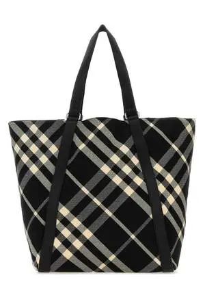 Burberry Embroidered Fabric Festival Shopping Bag - Multicolor