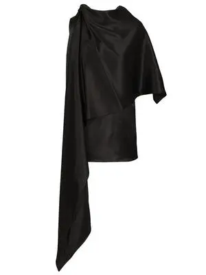 Bottega Veneta Silk Satin Top - Black