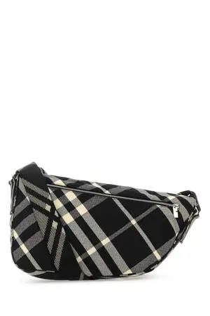 Burberry Embroidered Fabric Shield Crossbody Bag - Multicolor