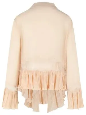 Blumarine Amberlight Viscose Shirt - Cream