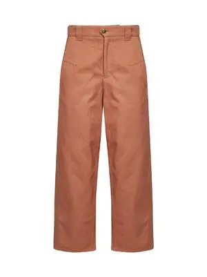 Chloé Cotton Canvas Barrel Trousers - Multicolor