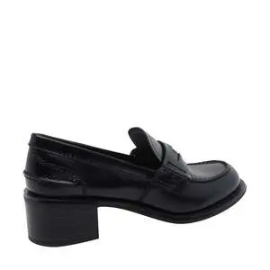 Miu Miu Logo Pump Loafers - Black