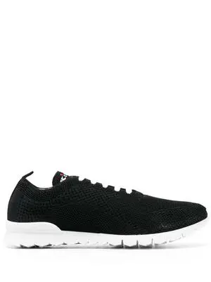 Kiton Embroidered Sneakers - Black