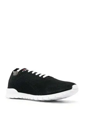 Kiton Embroidered Sneakers - Black