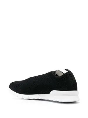 Kiton Embroidered Sneakers - Black