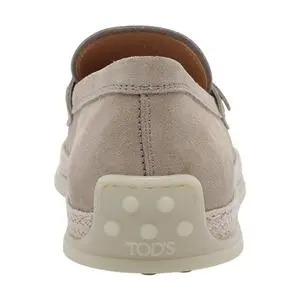 TOD'S Suede Loafers - Cream