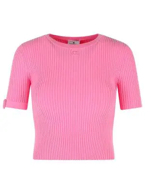 COURREGES Viscose Blend T-shirt - Pink