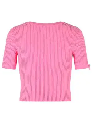 COURREGES Viscose Blend T-shirt - Pink