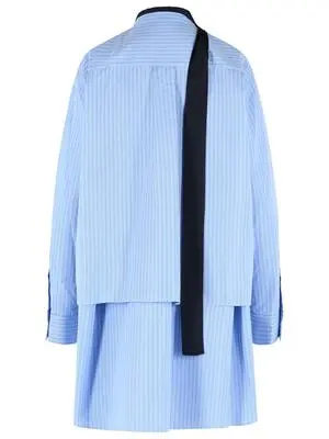 Sacai Light Cotton Blend Mini Dress