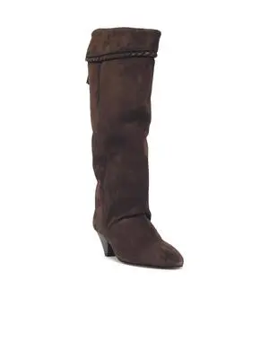 Isabel Marant Étoile Elita' High Boots In Suede - Brown