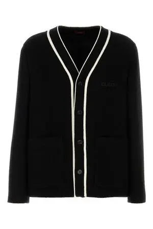 Gucci Wool Blend Cardigan - Black