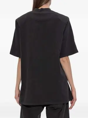 Attico Cotton Turtleneck T-shirt - Gray