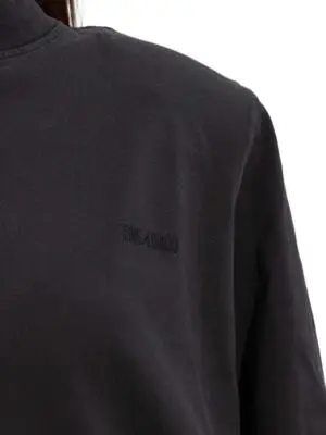 Attico Cotton Turtleneck T-shirt - Gray
