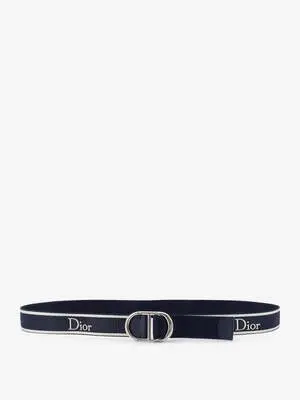 Dior Nylon Belt With Embroidered Logo - Multicolor