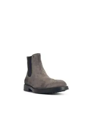 TOD'S Suede Leather Chelsea Boots - Gray