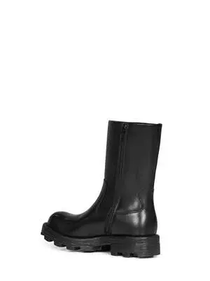 DIESEL® Black D-hammer Cut-out Biker Boots