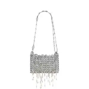 Rabanne Metallic Mini Shoulder Bag - Silver