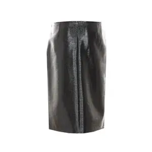 COURREGES Vinyl Knee-length Skirt - Black