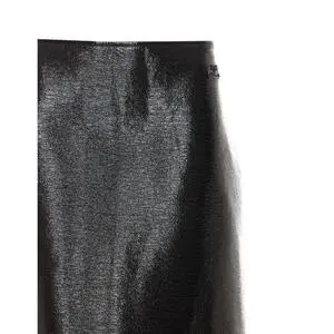 COURREGES Vinyl Knee-length Skirt - Black