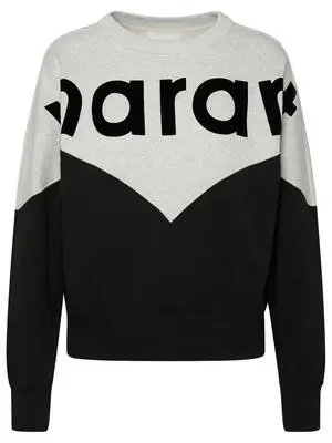 Isabel Marant Étoile Two-color Cotton Blend Houston Sweatshirt - Black