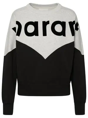 Isabel Marant Étoile Two-color Cotton Blend Houston Sweatshirt - Black