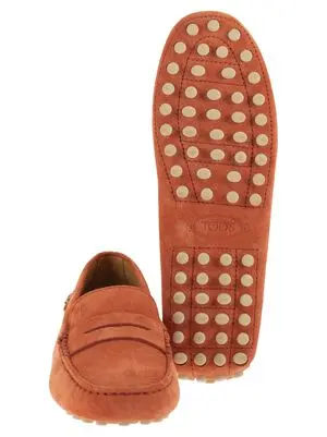 TOD'S Suede Rubber Sole Loafer