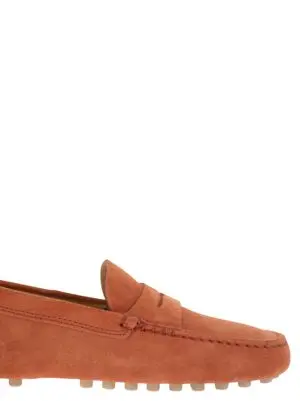 TOD'S Suede Rubber Sole Loafer