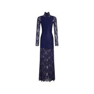 Rabanne Floral Lace Dress - Blue