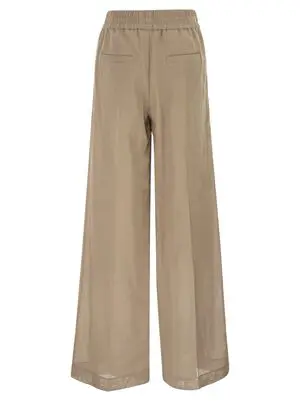 Brunello Cucinelli Cotton Trousers - Cream
