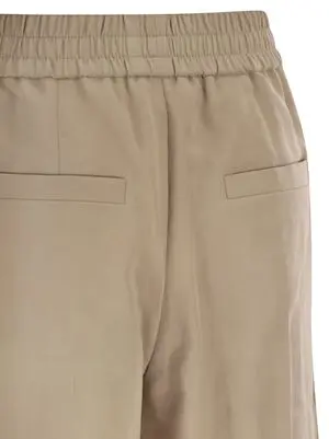 Brunello Cucinelli Cotton Trousers - Cream