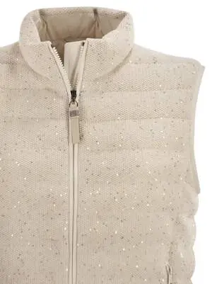 Brunello Cucinelli Padded Cotton Waistcoat - Multicolor