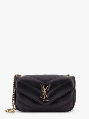 Saint Laurent Saint Laurent Women Loulou Mini Leather Crosbody Bag With Chevron Stitching Multicolor